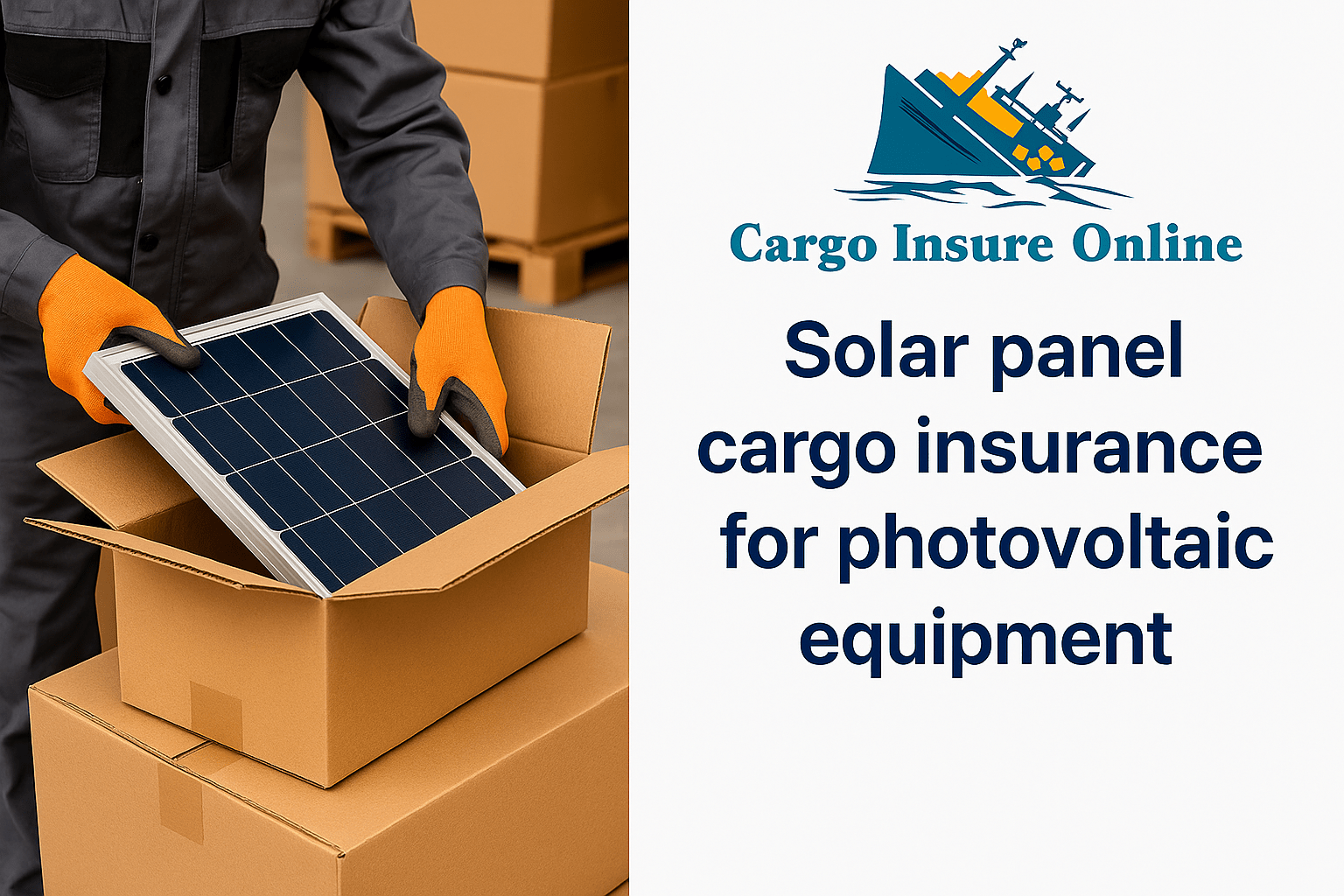Solar Panel Cargo Insurance – Global, Instant Cover